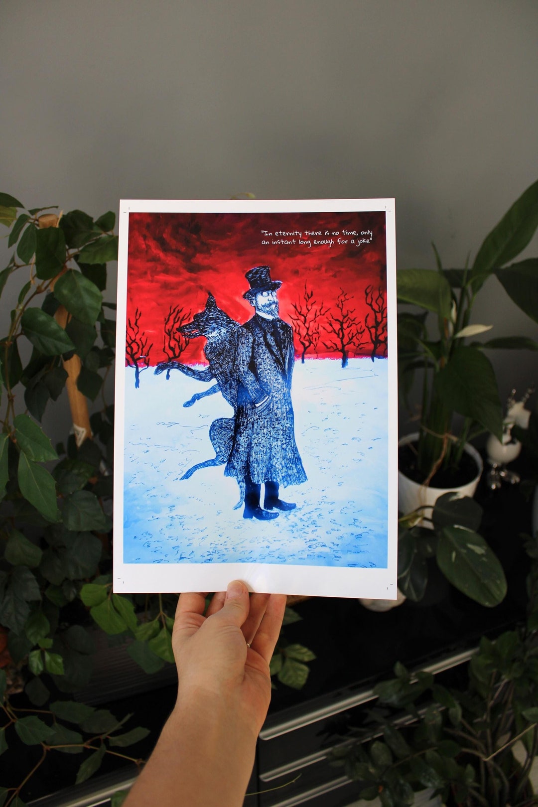 Erik Satie Poster Original Erik Satie Illustration Print Steppenwolf ...