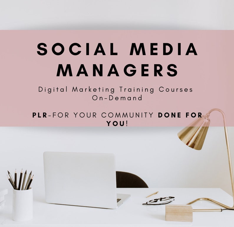 Digital Marketing Training for Social Media Managers | Video Training | on Demand Training | PLR ...