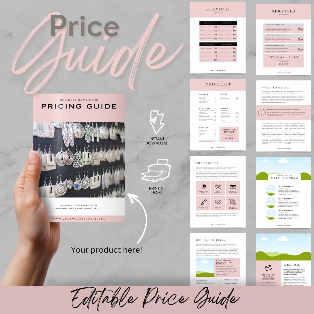 Price Guide Listing Guide Product Guide Service Guide Editable Price ...