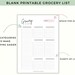 Grocery List Printable Template, Bundle of 3, Digital Download PDF ...