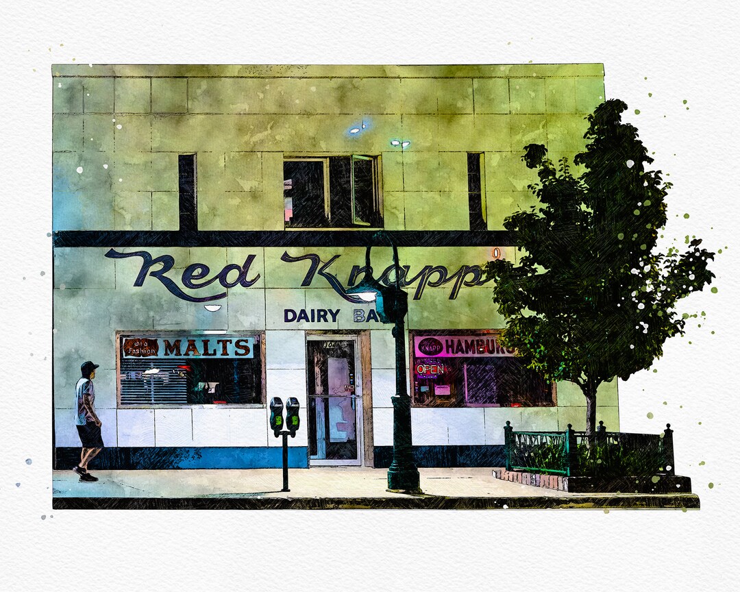 Knapps at Night - Michigan Print, Fine Art Print, Wall Art, Home Décor ...