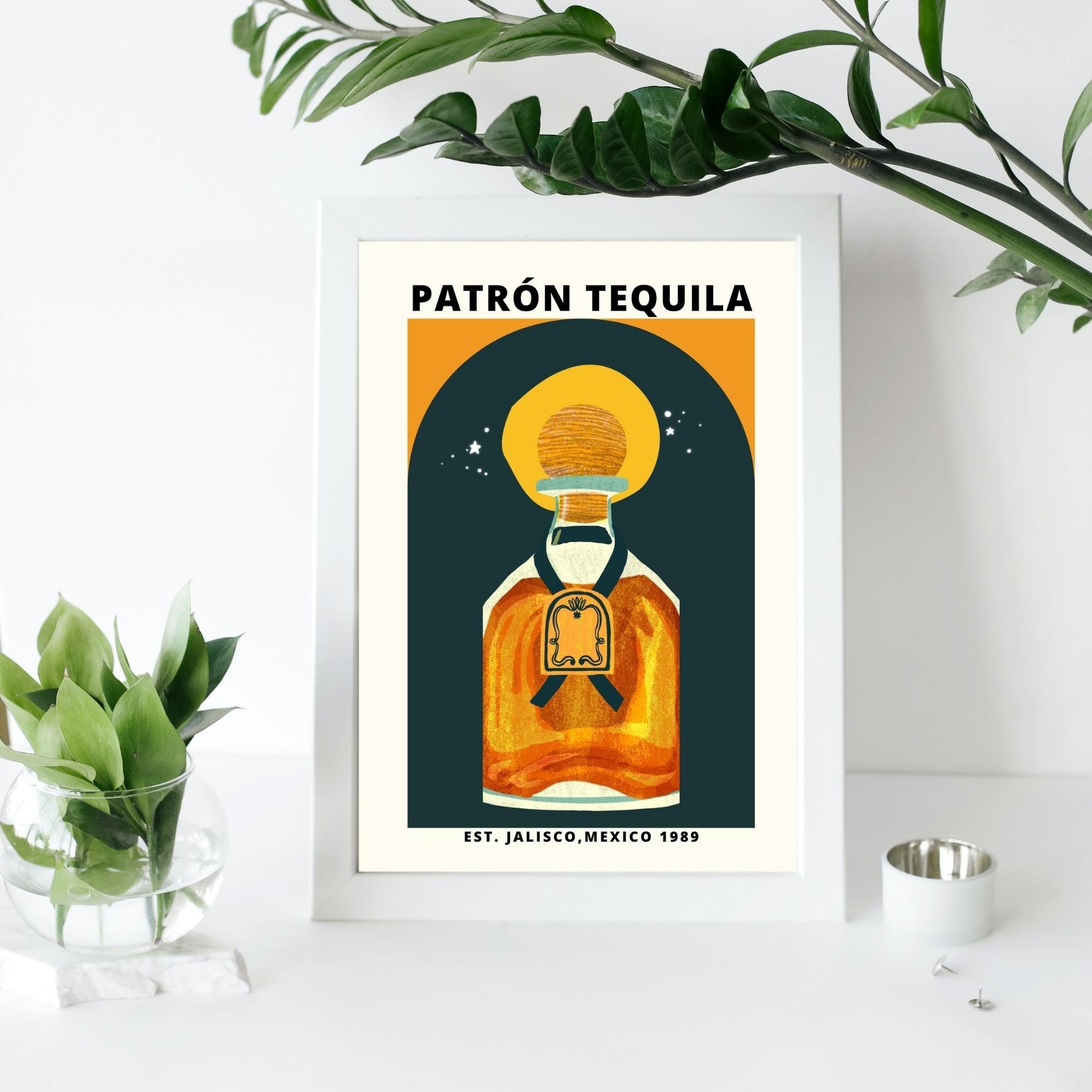 Patron Saint Print, Patron Tequila Poster, Patron Saint Poster, Tequila ...