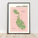 Malta Illustrated Map, A4 Malta Map, Malta Print, Pictorial Map of ...