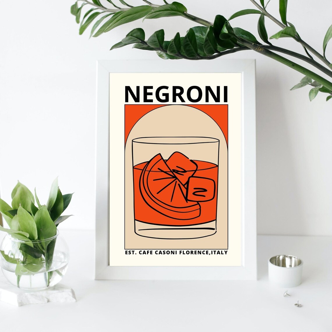 Negroni Print, Negroni Poster, Negroni Art, Negroni Wall Art, Negroni ...