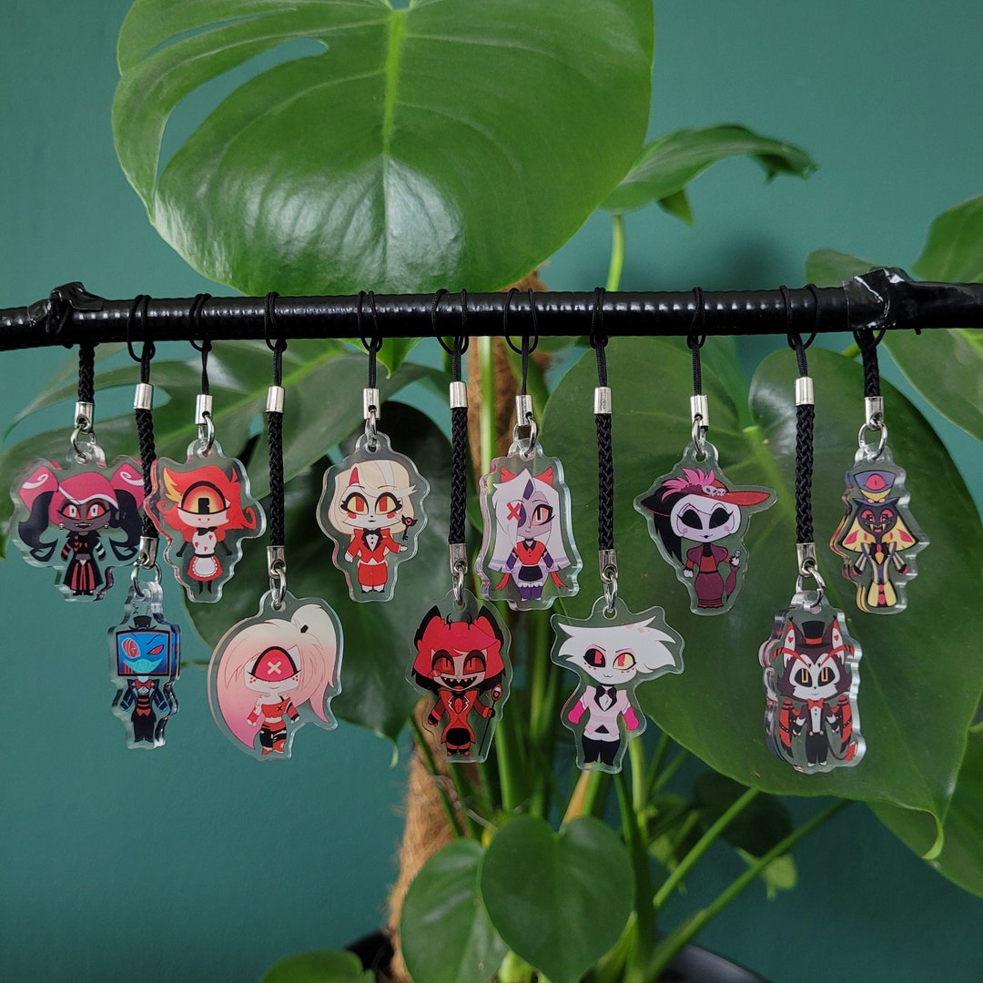 Hazbin Hotel Phone Charms / Mini Keychains - Etsy