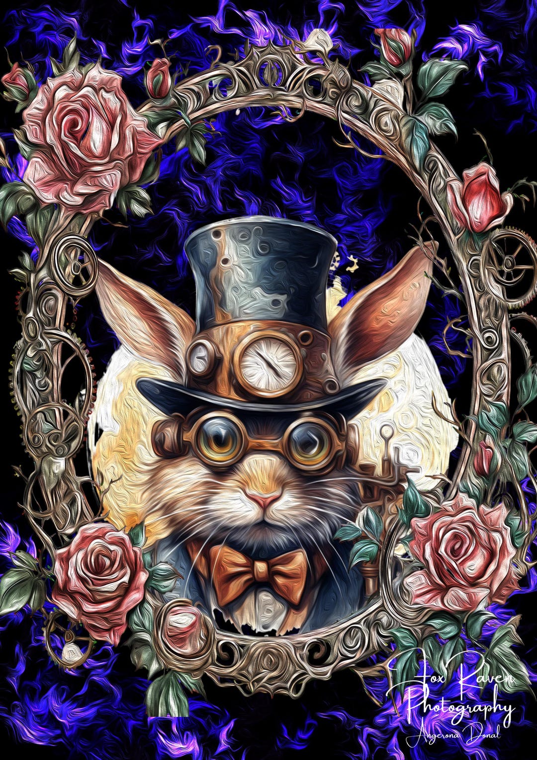 Steampunk Rabbit 2 Digital Art - Private Use Only - Etsy