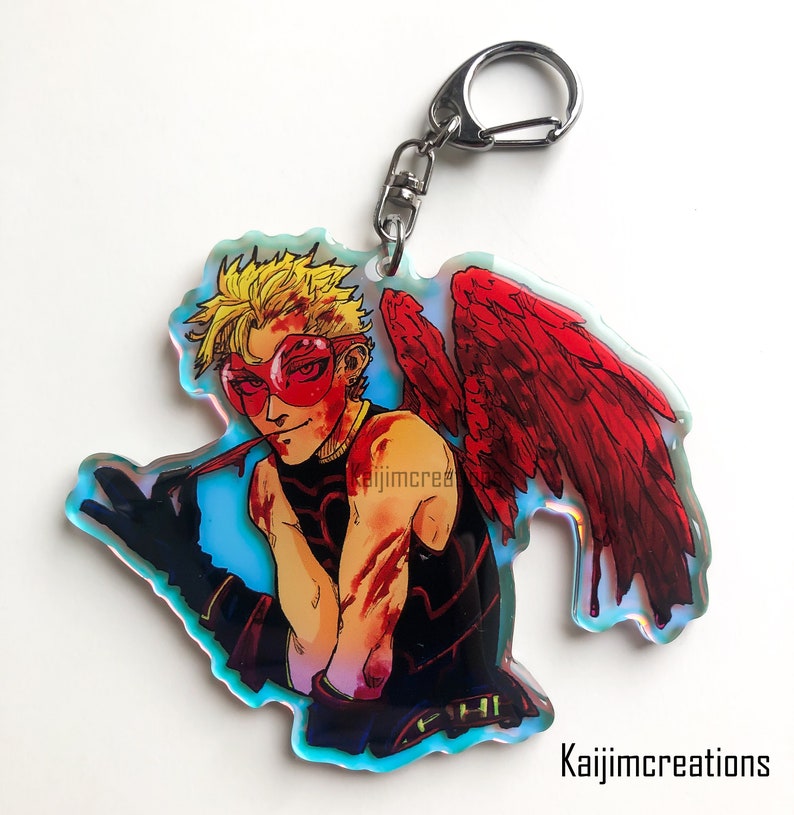 Hero&villain Swap Keychains hawks Shigaraki Endeavor and - Etsy