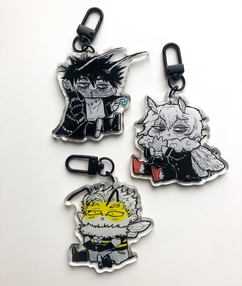 Cockroach Dabi Bee Hawks Moth Shigaraki KEYCHAINS CHARMS - Etsy