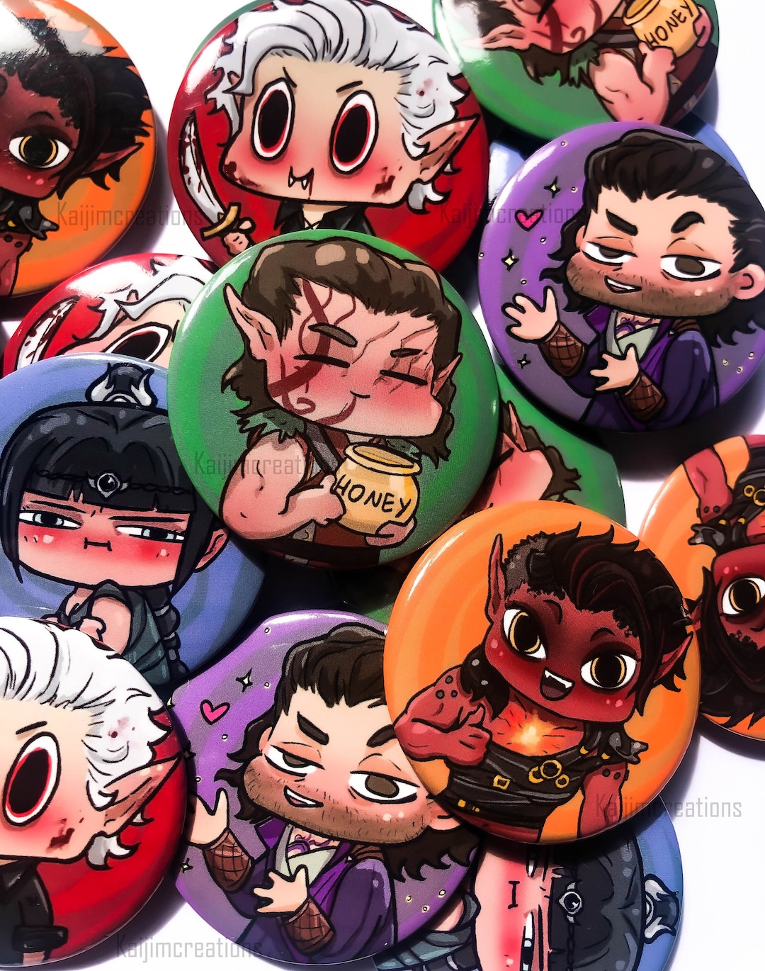 BG3 Button Pins - Astarion, Shadowheart, Gale, Karlach & Halsin - Etsy