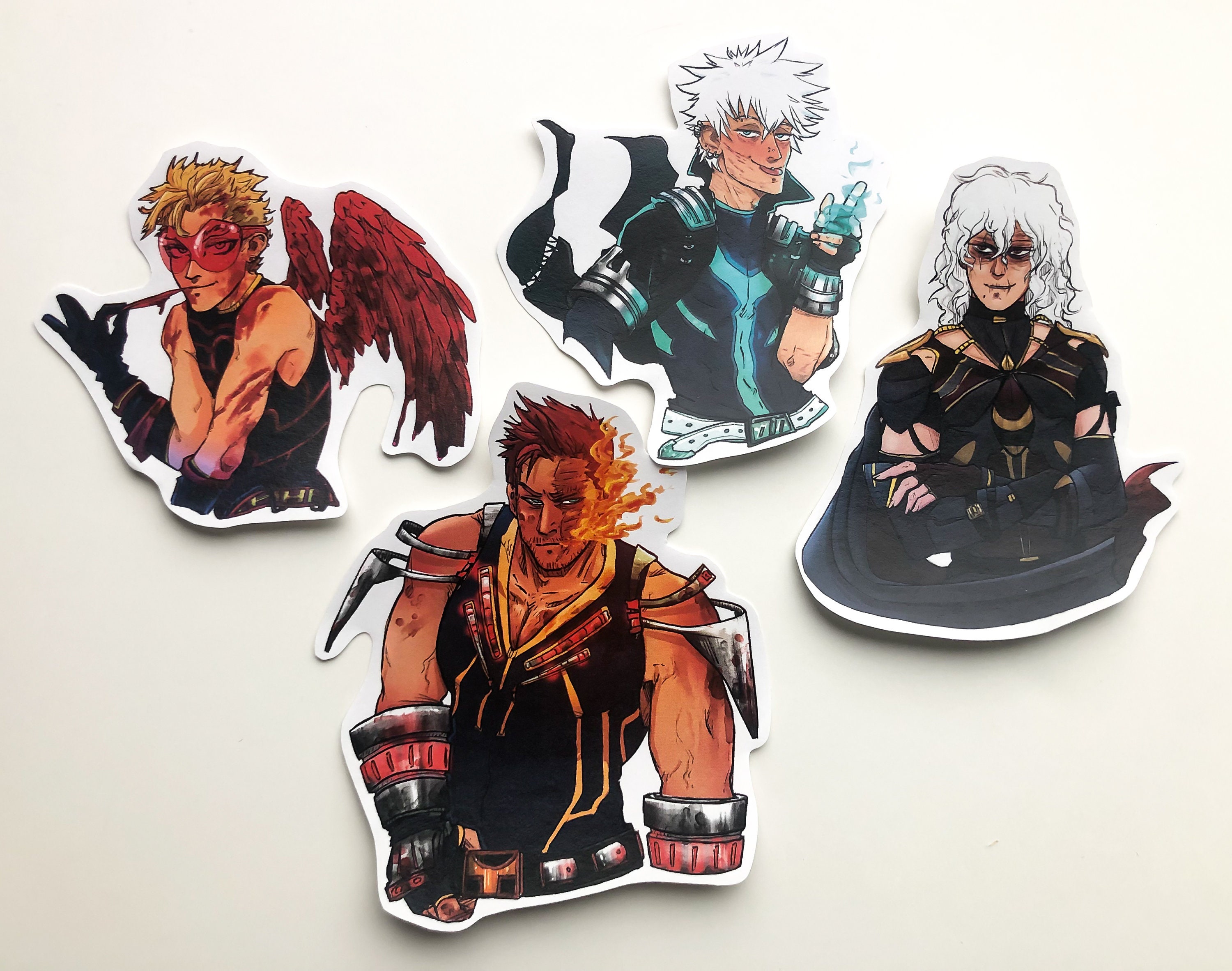 HERO&VILLAIN SWAP Stickers hawks Endeavor Shigaraki and - Etsy