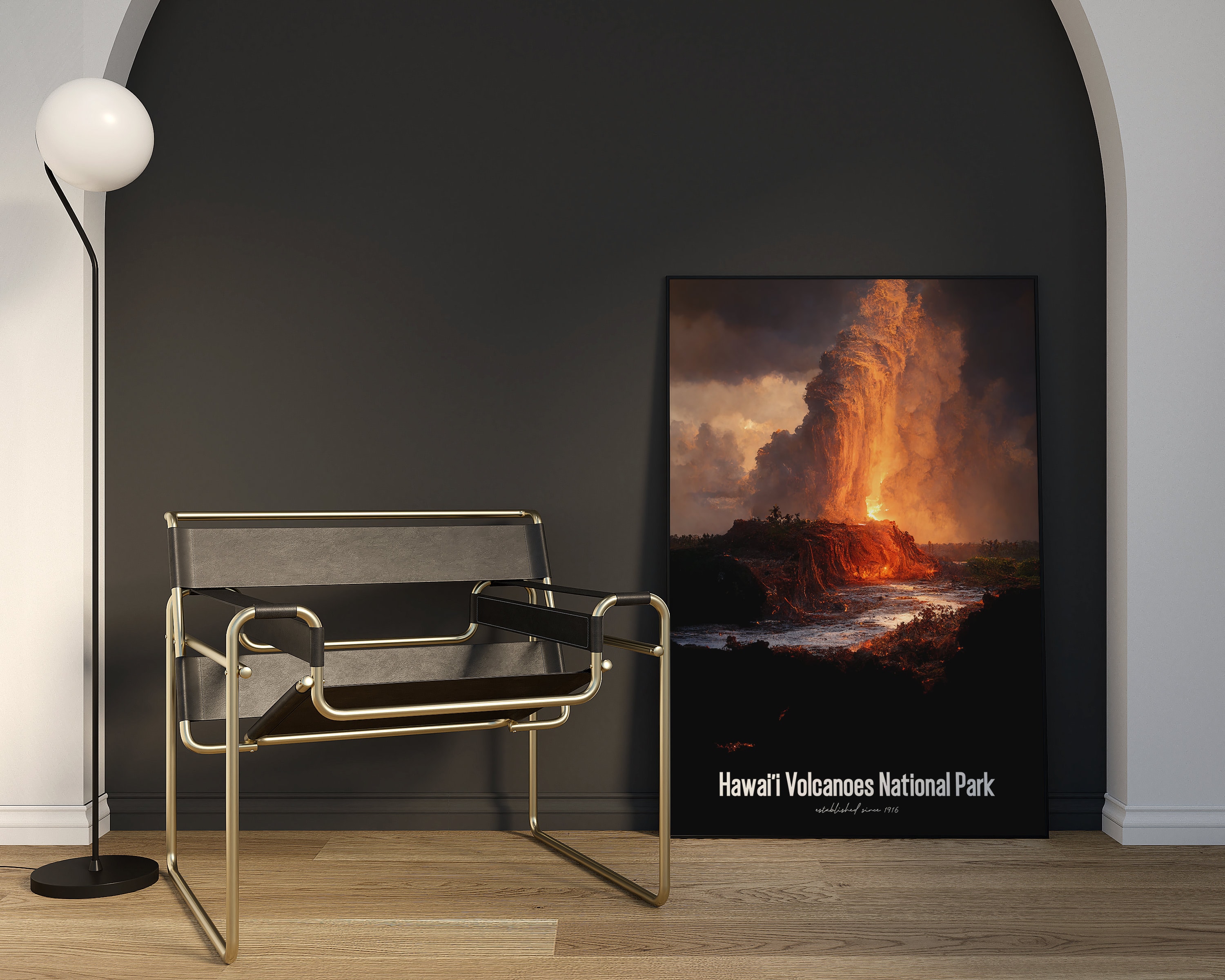 Hawaii Volcanoes National Park Poster • United States Parks Collection ...