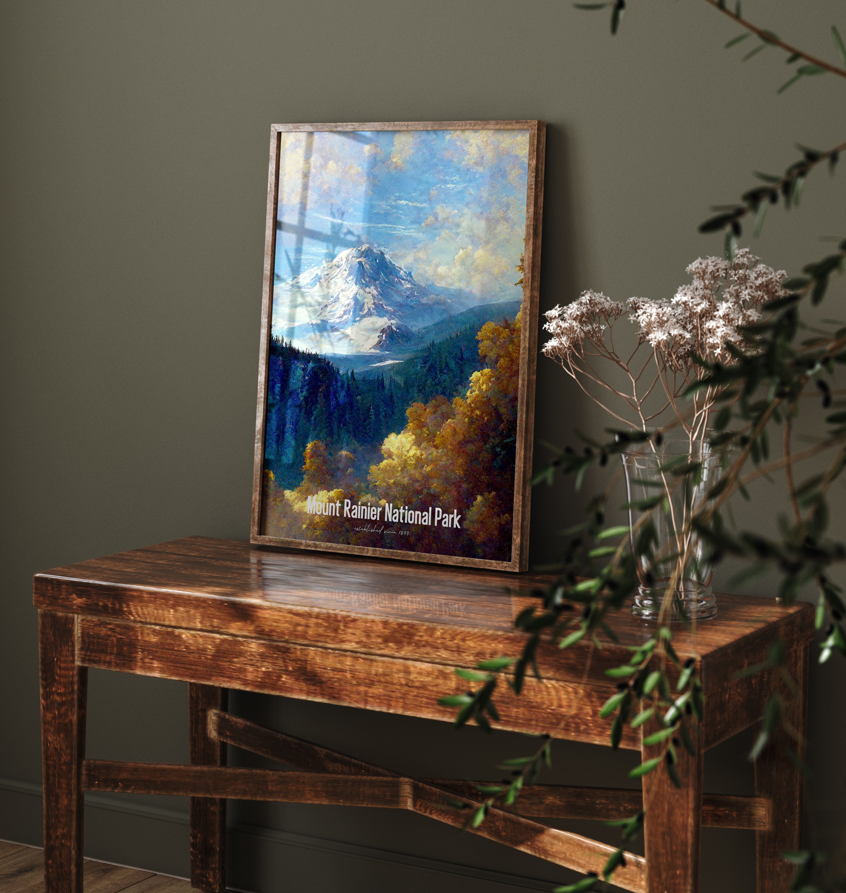 Mount Rainier National Park Poster • United States Parks Collection ...