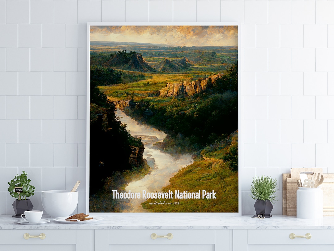 Theodore Roosevelt National Park Poster • United States Parks ...