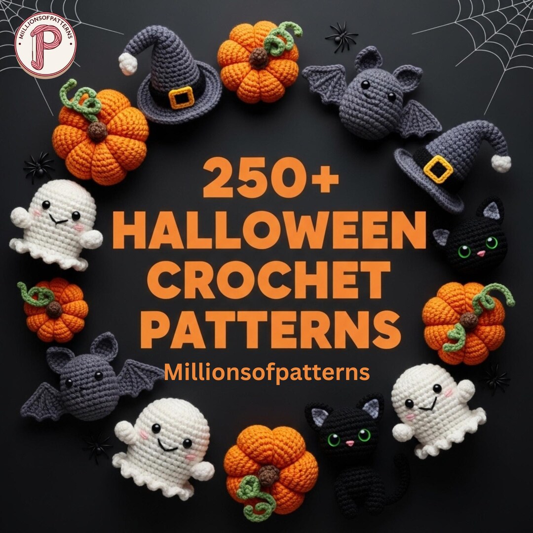 250+ Halloween Crochet Patterns PDF Bundle | Spooky Amigurumi Toys ...