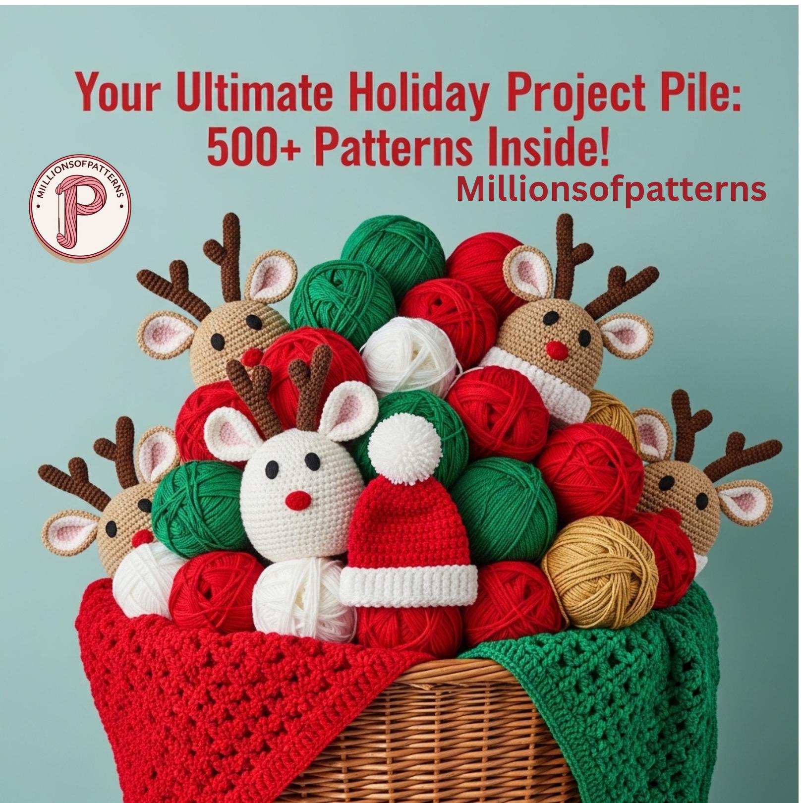 500+ Christmas Crochet Patterns Mega Bundle: 500+ Amigurumi, Decor ...