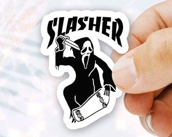 Scream Ghost Face Skateboard Car Decal - Etsy