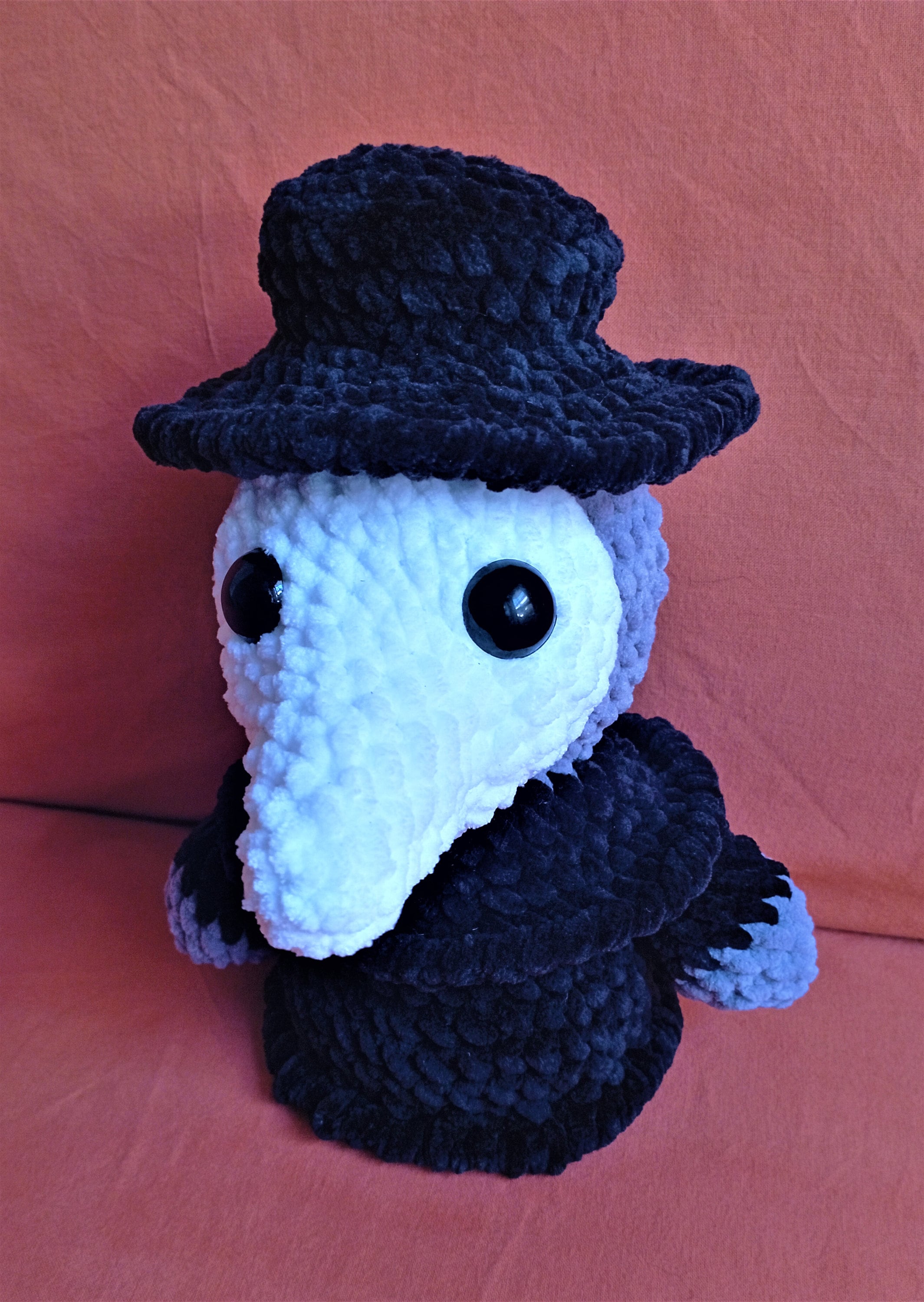 Cute Plague Doctor Crochet Plush Halloween, Medico Della Peste ...