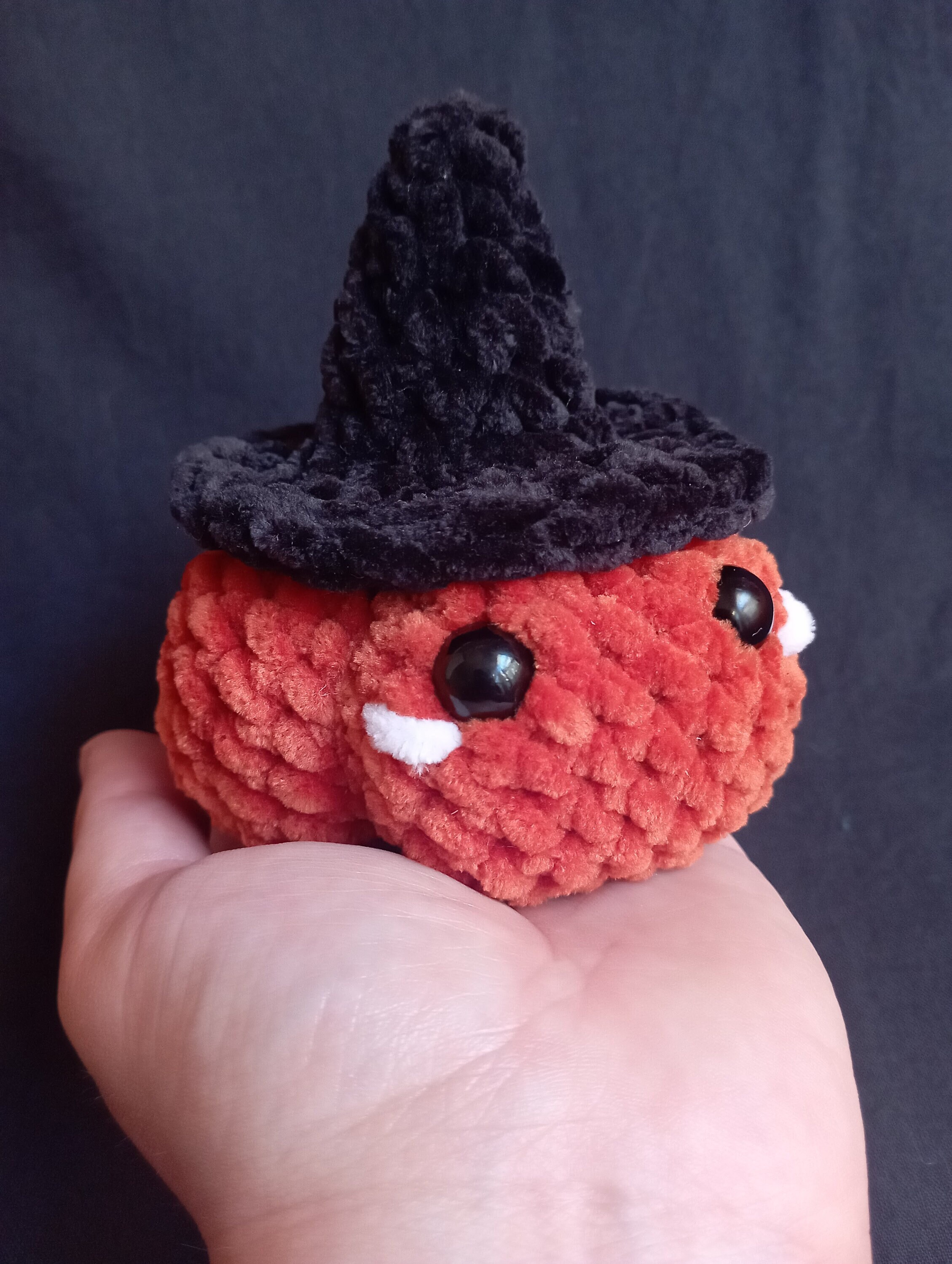 Cute Halloween Pumpkin Crochet Plush, Zucchetta Peluche Fatto a Mano ...