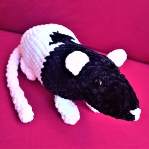 Cute Pet Rat Crochet Plushie, Ratto Da Compagnia All'uncinetto, Fancy ...