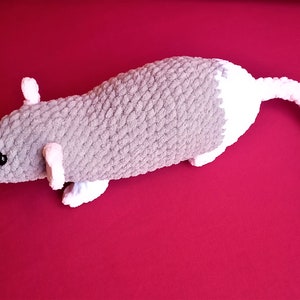 Cute Pet Rat Crochet Plushie, Ratto Da Compagnia All'uncinetto, Fancy ...