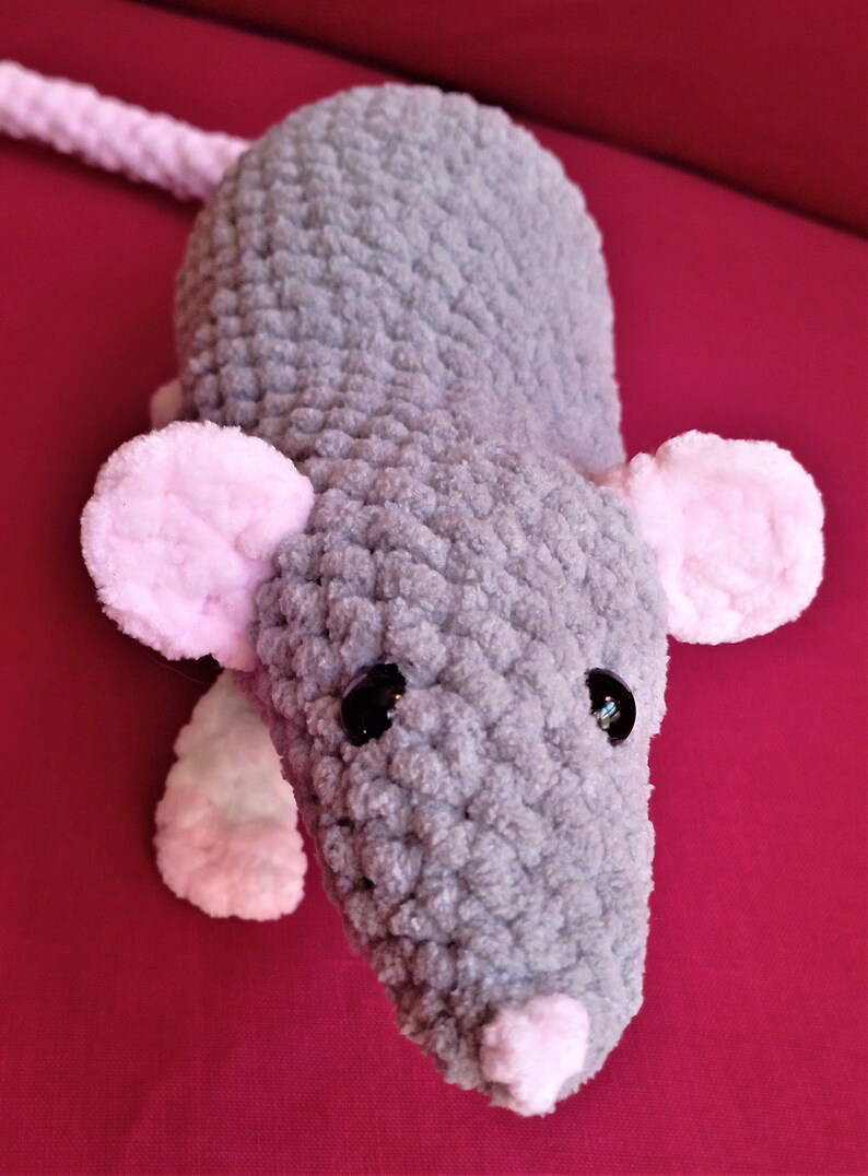 Cute Pet Rat Crochet Plushie Ratto Da Compagnia - Etsy