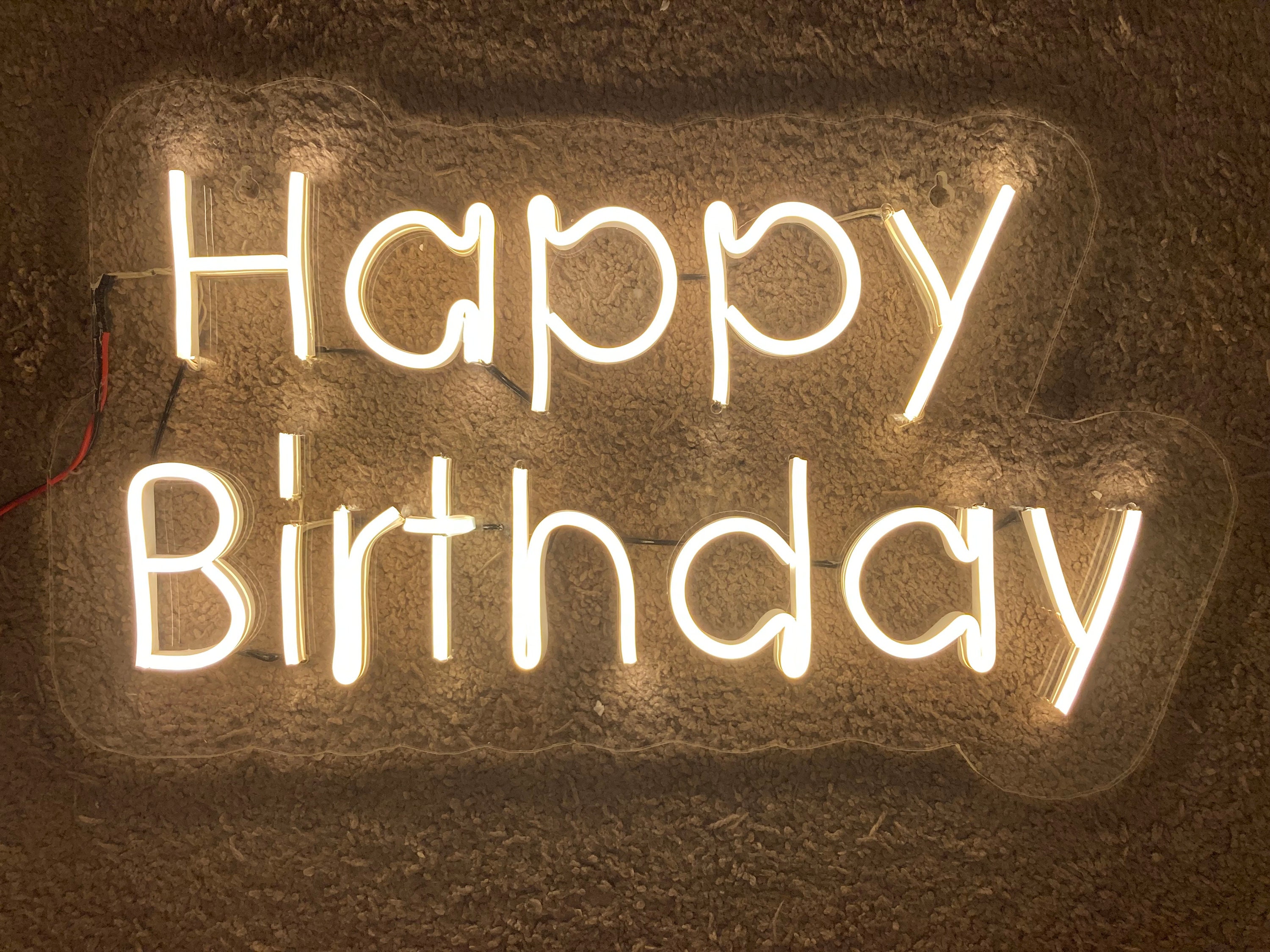 Happy Birthday LED Neon Sign, Birthday Sign, Event & Party Sign, LED ...