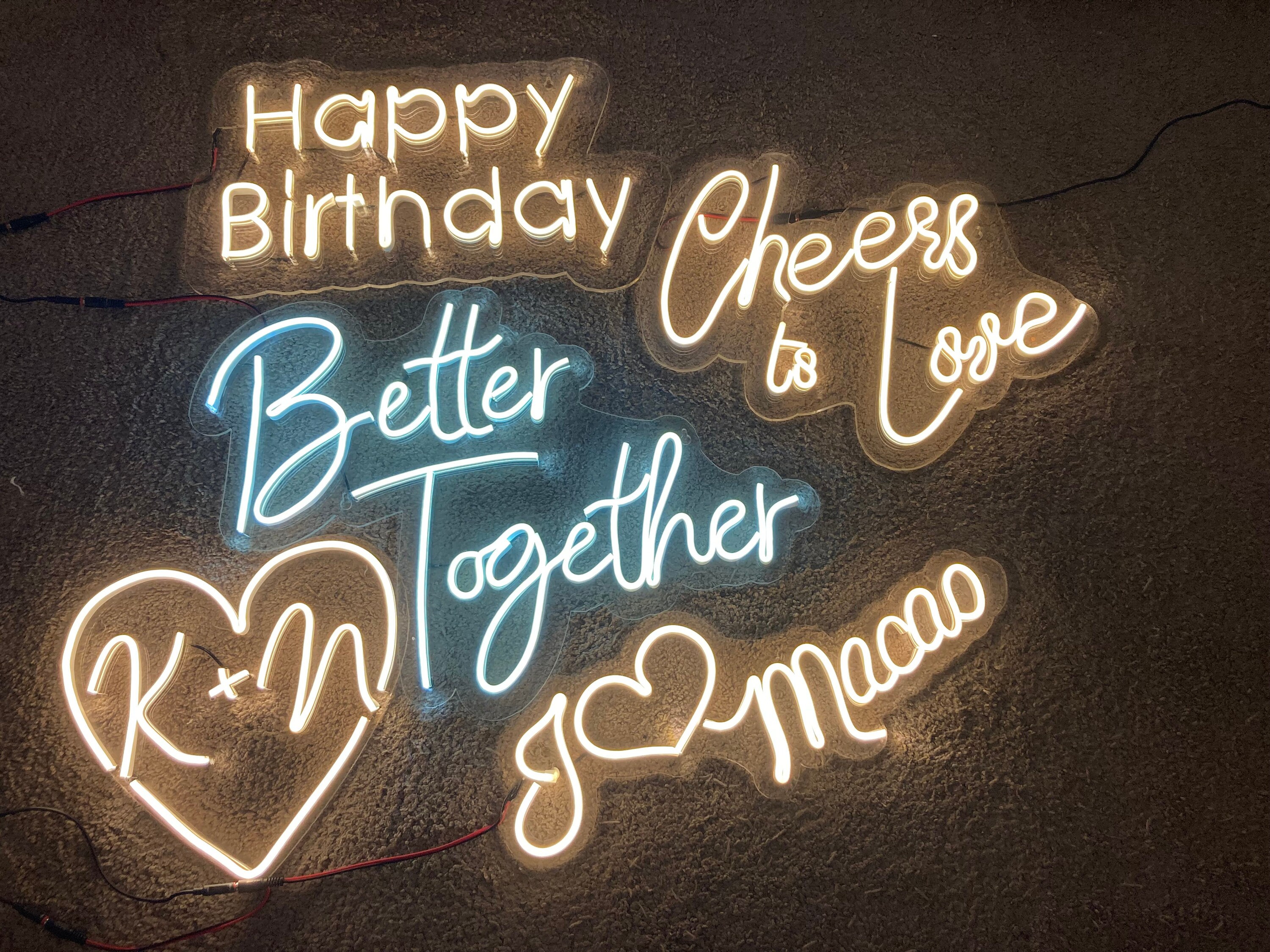 Happy Birthday LED Neon Sign, Birthday Sign, Event & Party Sign, LED ...