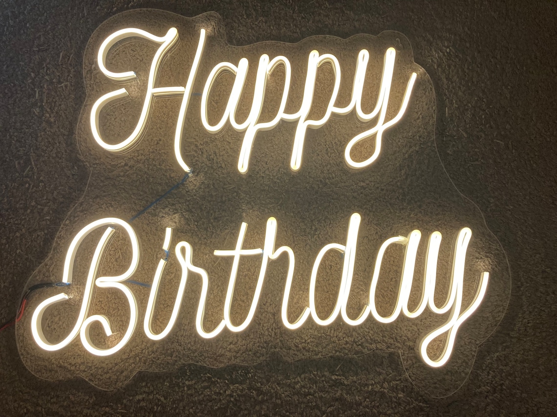 Happy Birthday LED Neon Sign / Birthday Sign / Event & Party Sign / LED Light - Etsy Canada