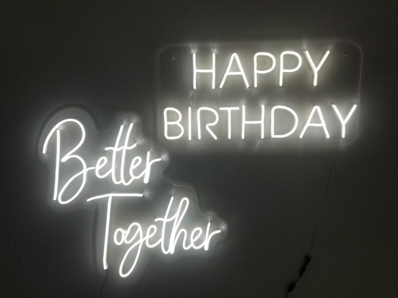 Happy Birthday LED Neon Sign / Birthday Sign / Event & Party Sign / LED ...