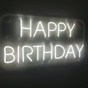 Happy Birthday LED Neon Sign, Birthday Sign, Event & Party Sign, LED Light - Etsy Canada