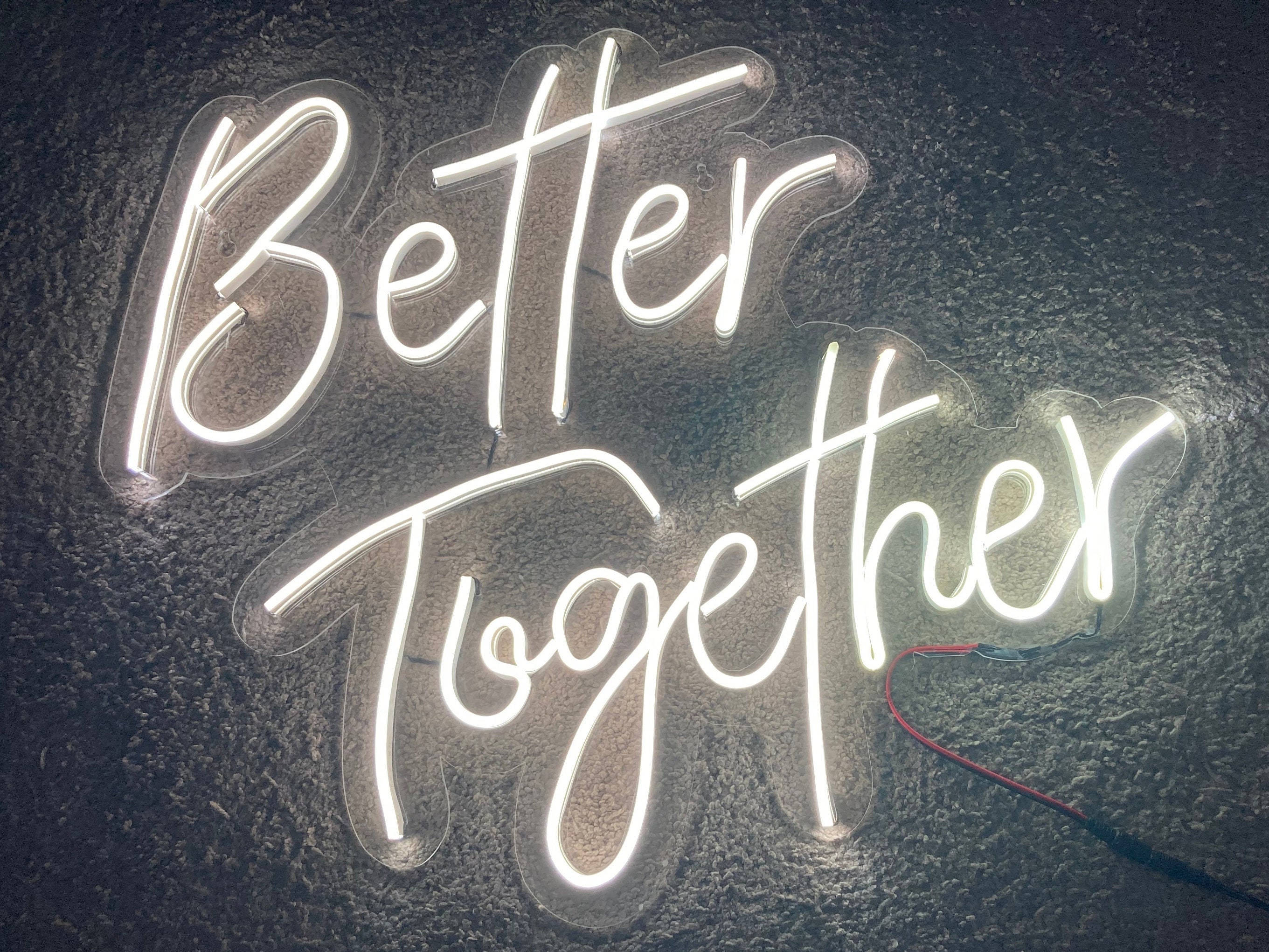 Better Together wedding / Event / Party / Couple Special Neon Sign ...