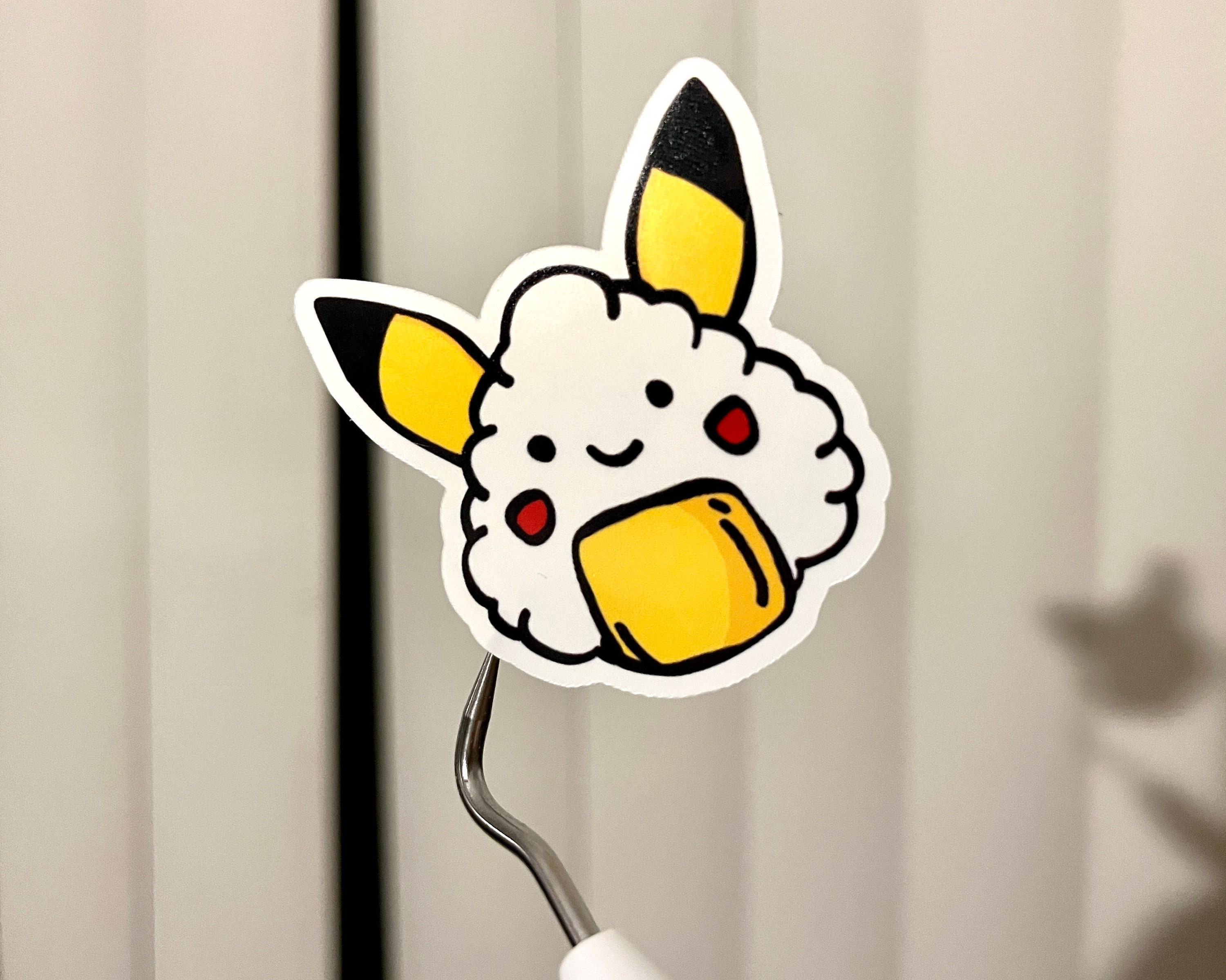 Pokémon SUSHI Cute Kawaii Sticker Set Pikachu, Bulbasaur, Squirtle ...