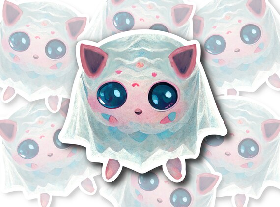 Spooky Ghost Jigglypuff A Cute Halloween Sticker for Men - Etsy