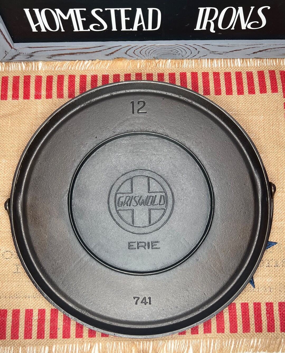 Griswold Slant Logo 12 Bailed Griddle - Etsy