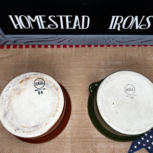 Vintage Hall Pottery 2pc Mixed Bowls - Etsy
