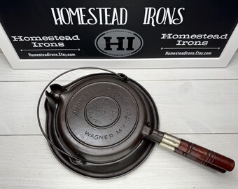 Griswold #8 Large Block Logo Cast Iron Waffle Iron From 1910s, High ...