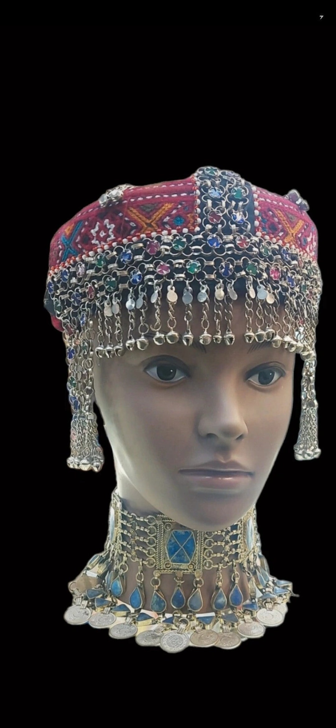 Afghan Hat Cap Halima Sultan Style Turkish Kashmiri Chapeau Afghani - Etsy