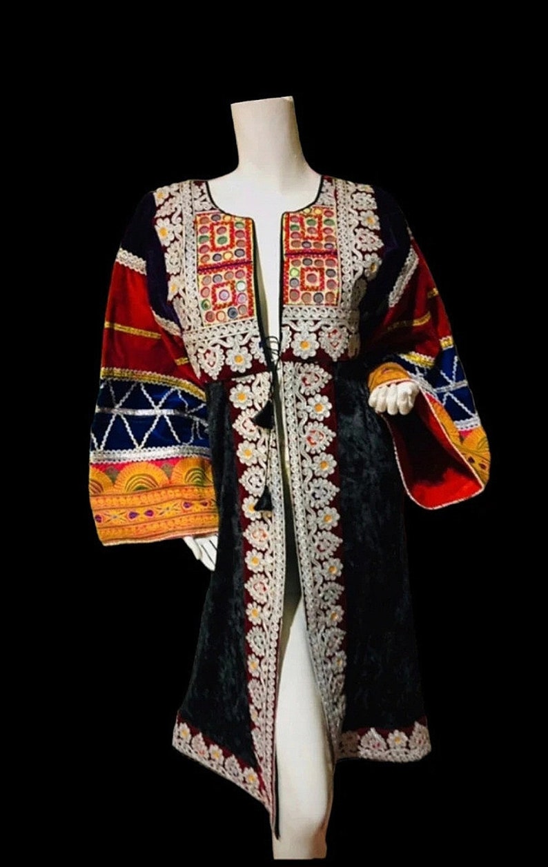 Afghan Chapan Kimono Waistcoat Coat Afghan Dress Nomad Afghani - Etsy
