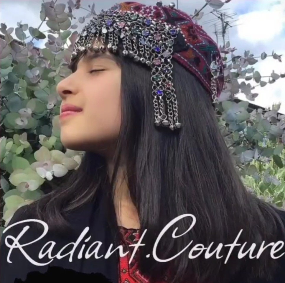 Afghan Hat Headpiece Halima Sultan Kashmiri Afghani Cap Tajik Pashtun ...