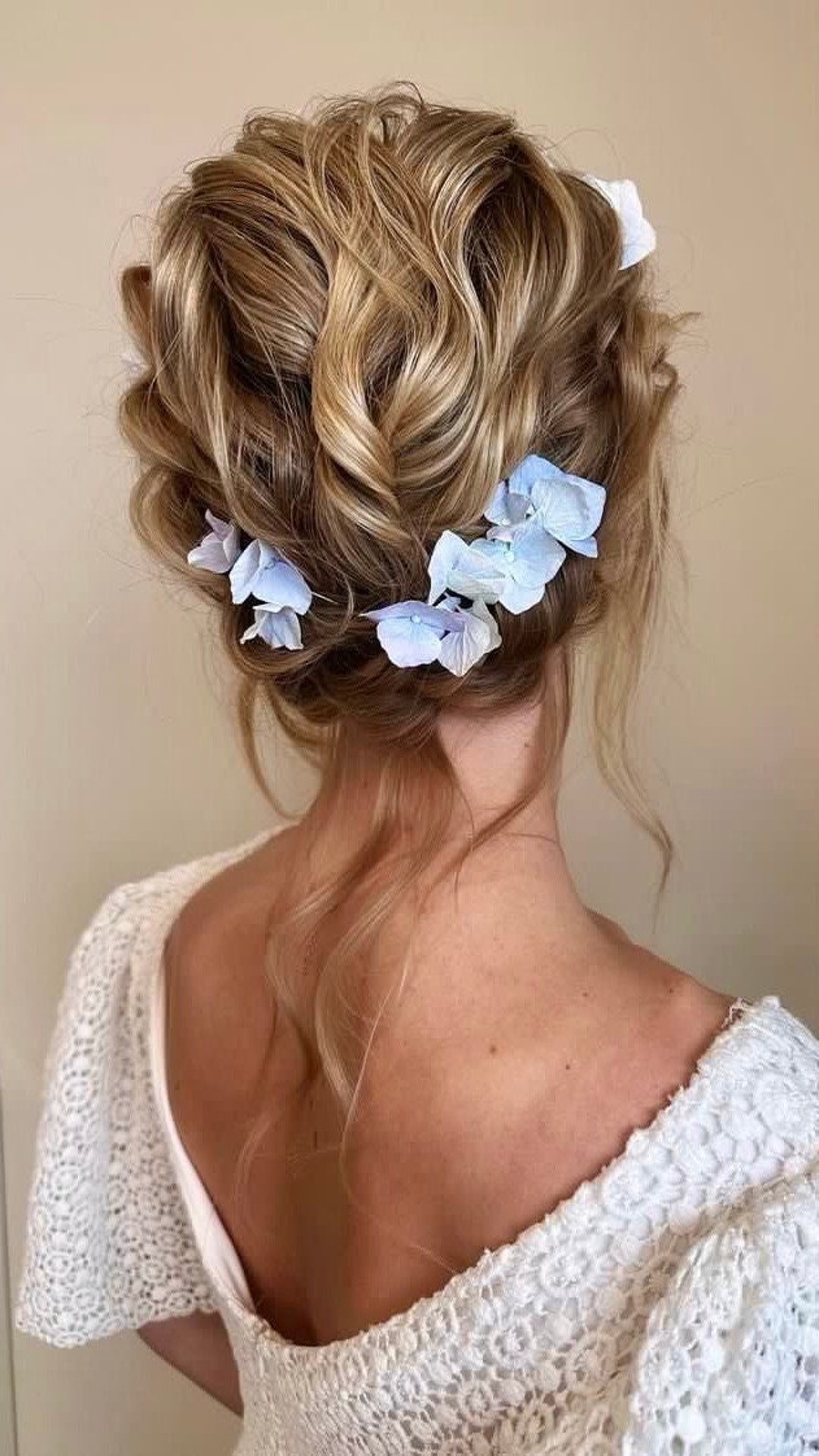 Blue Wedding Flowers Hair Hydrangea Hair Pin Wedding Hairpiece ...