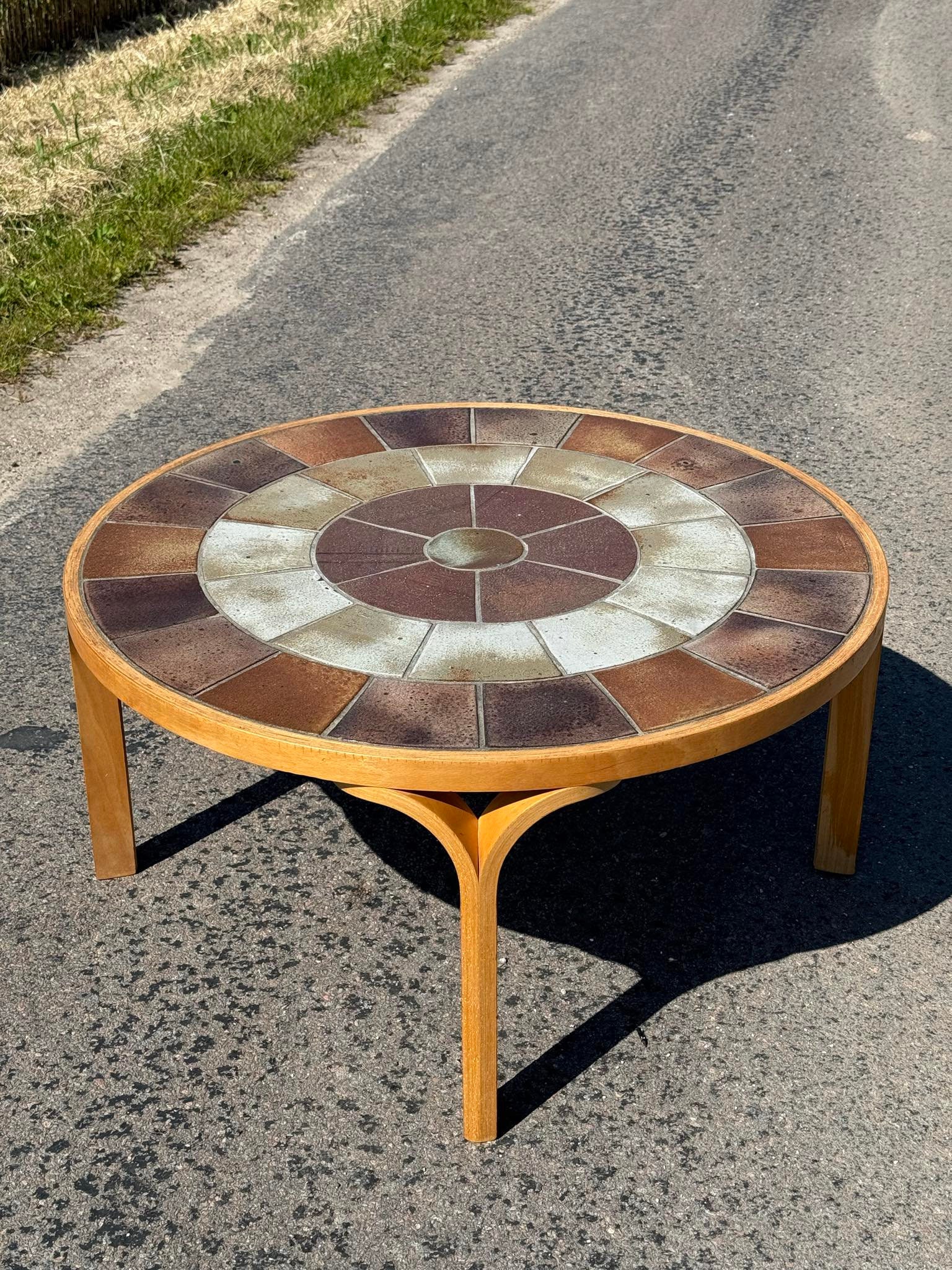 Tue Poulsen Tiled Coffee Table in Very Good Condition Manufactured by Haslev Furniture Etsy
