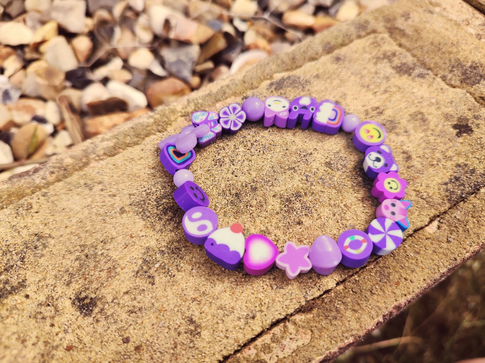 Colour Block Kandi Bracelet Kidcore Weirdcore Rainbow - Etsy