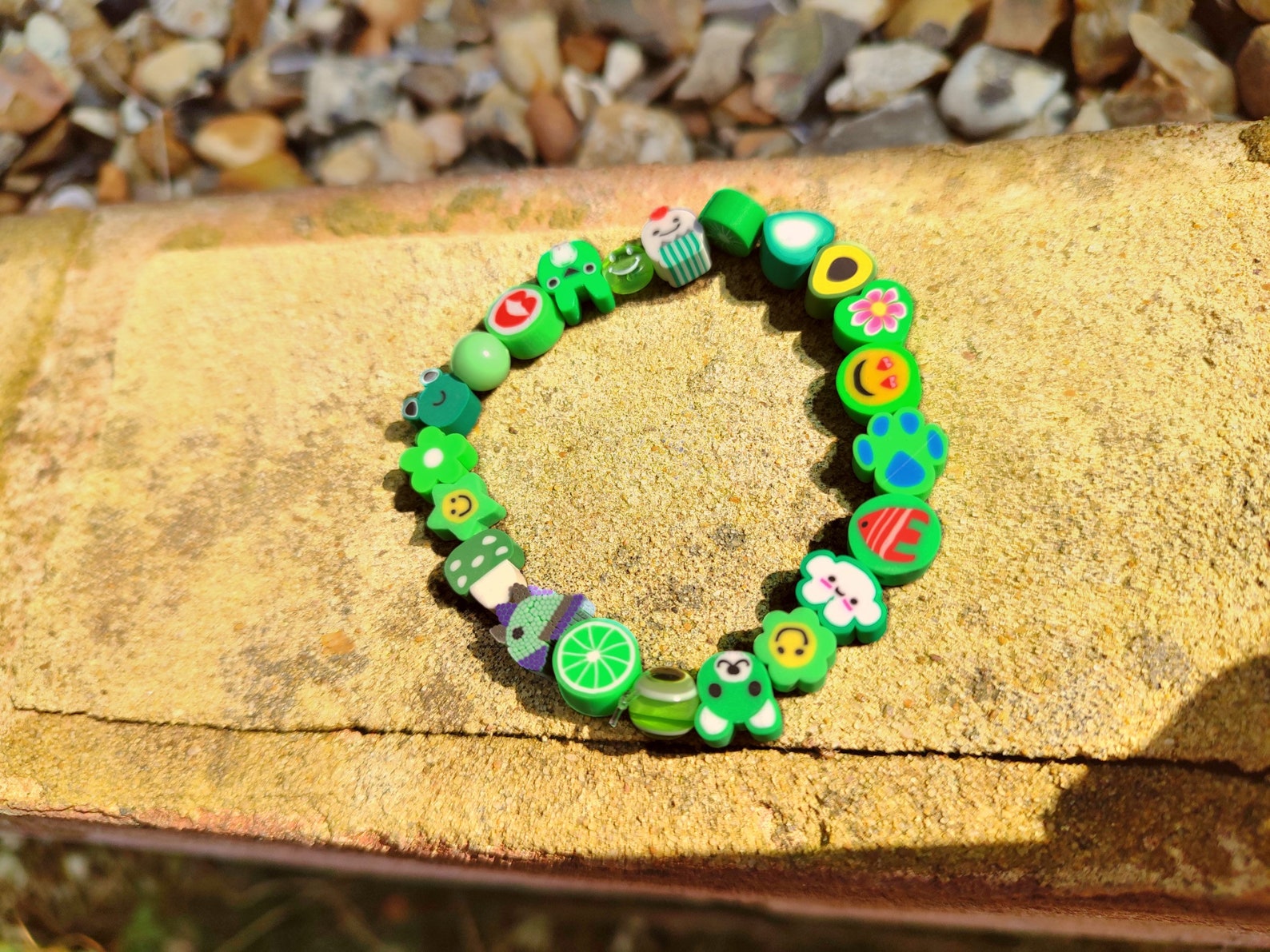 Colour Block Kandi Bracelet Kidcore Weirdcore Rainbow - Etsy