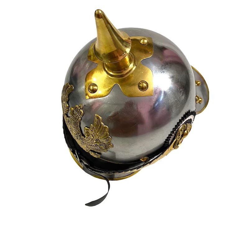 German Prussian Pickelhaube Spiked WW1 Armor Helmet Wearable Officer's ...
