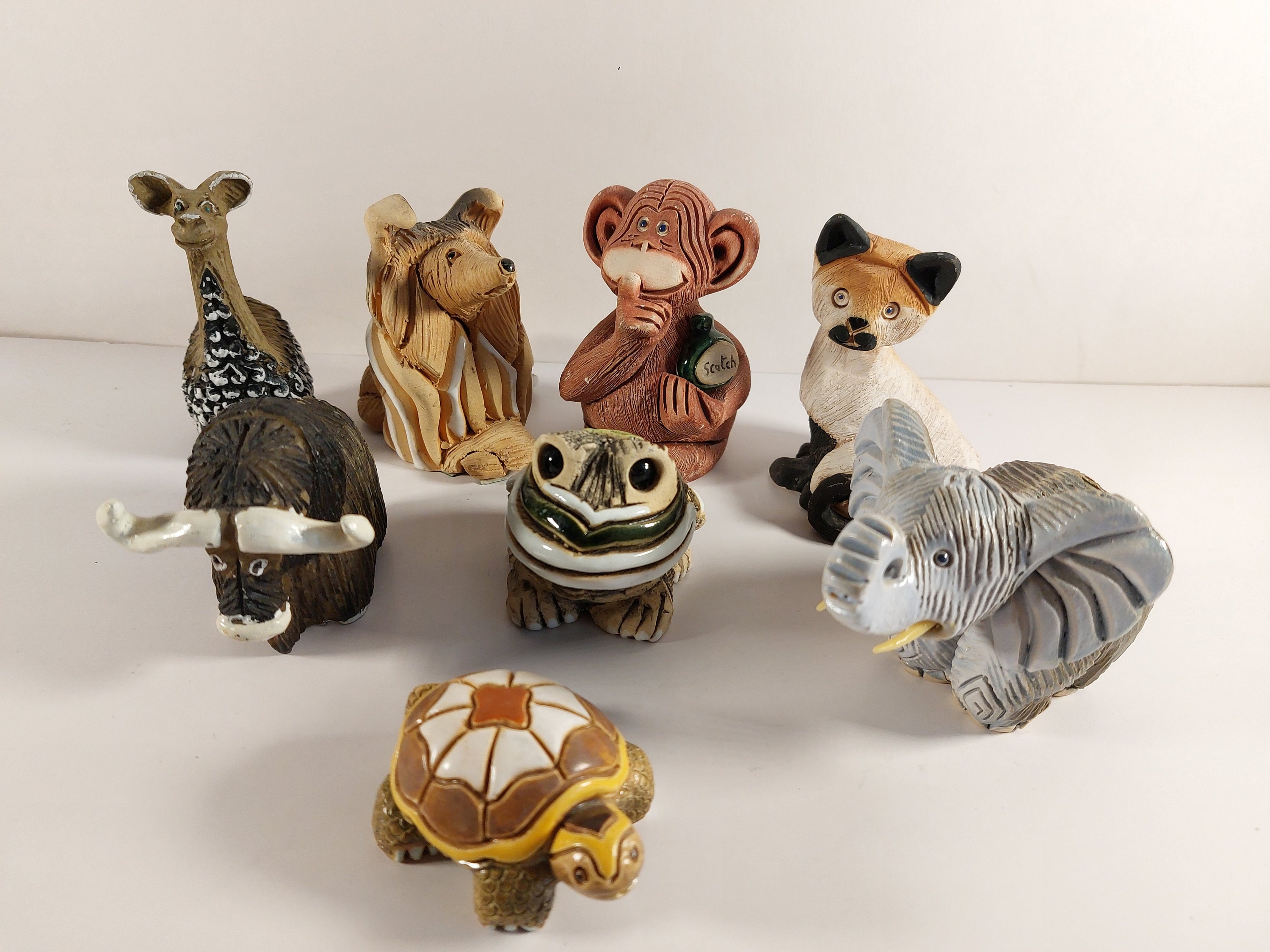 Vintage Artesania Rinconada Figurines Collectible Earthenware Ceramic ...