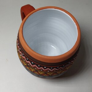 Peruvian Clay Folk Art Pottery Terracotta Set Hand Painted Mug ...