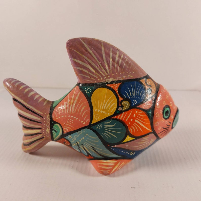 Mexico Folk Art Terracotta Fish - Mexican Pottery - Signed Yolanda ...