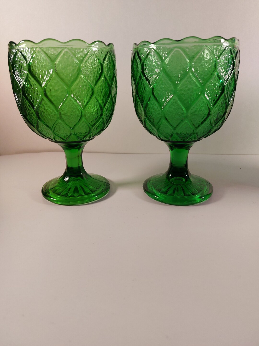 Vintage Goblets / Compote / Wine Glasses / Candy Dish - Set of 2 ...
