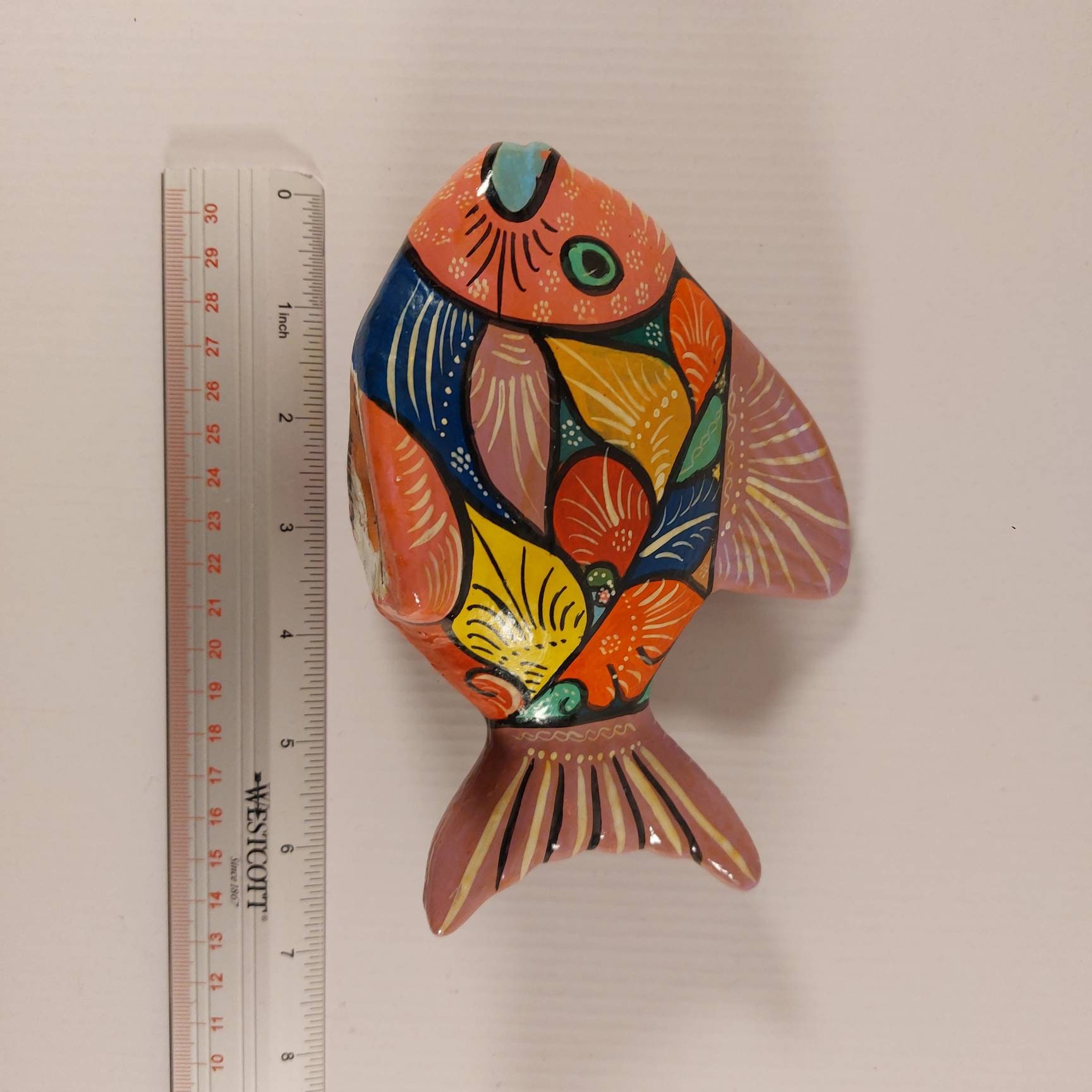 Mexico Folk Art Terracotta Fish - Mexican Pottery - Signed Yolanda ...