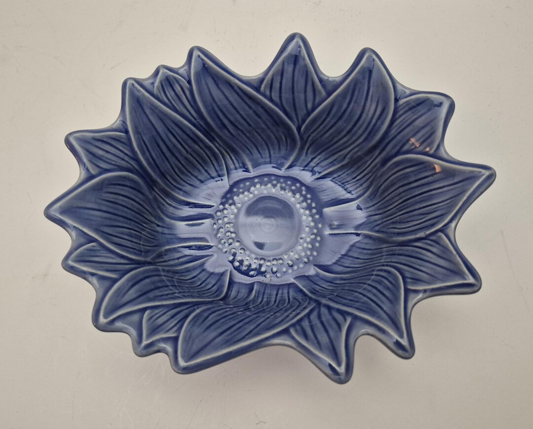 Vintage Small Appolia France Sunflower Baking Dish in Blue - Etsy